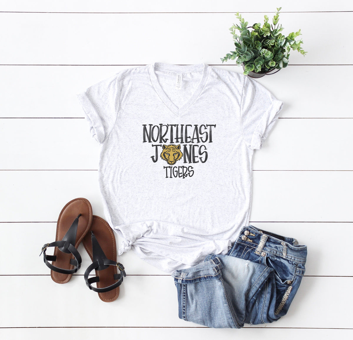 Northeast Jones Tigers Spirit Tee – Painted Skies Creative Studio